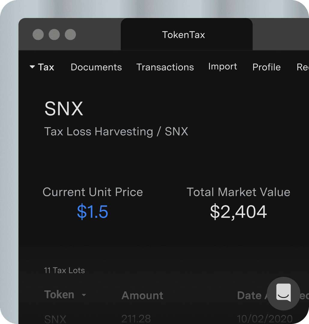 TokenTax - #1 Crypto Tax Software